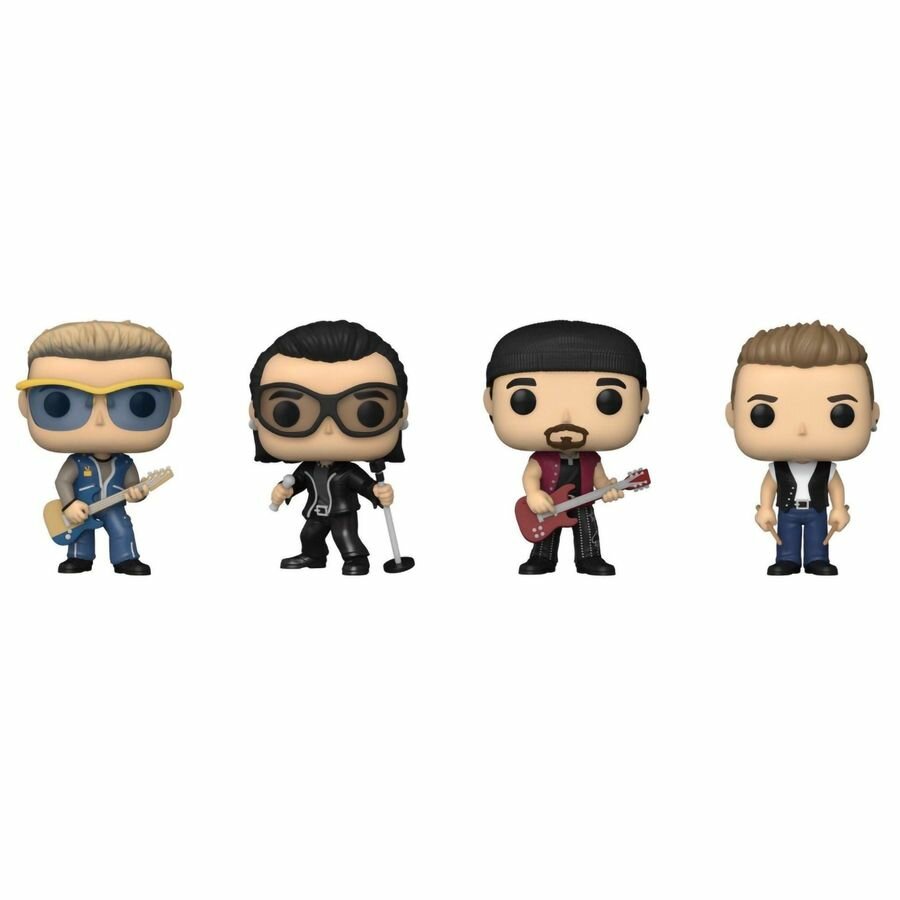 Коллекционные фигурки Funko POP! Rocks U2 Zoo TV Adam/Bono/The Edge/Larry (Exc) 4 шт