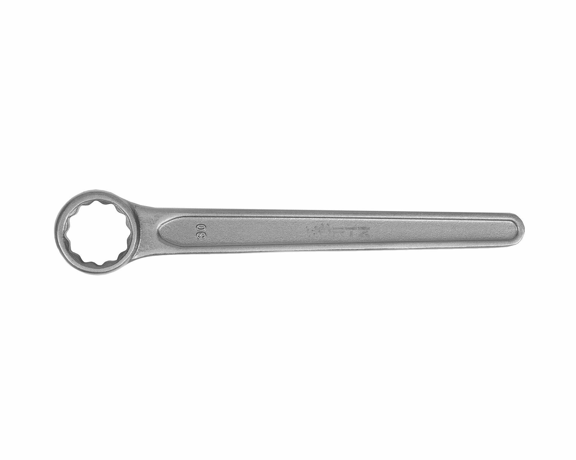 Ключ накидной односторонний 30 прямой длинная ручка HORTZ