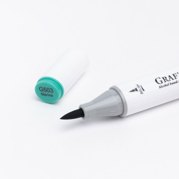 Маркер спиртовой Малевичъ GrafArt Brush, Морская волна G503