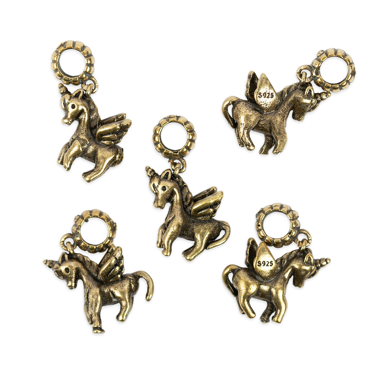 Бусина латунь "Zlatka" NPL-03 №1 Пегас