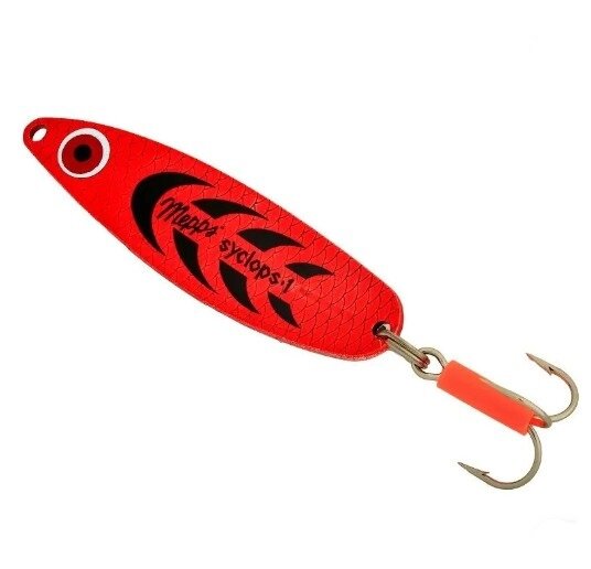 Блесна колеблющаяся Mepps "SYCLOPS", 1, Red Platinum, тройной крючок, 1 шт.
