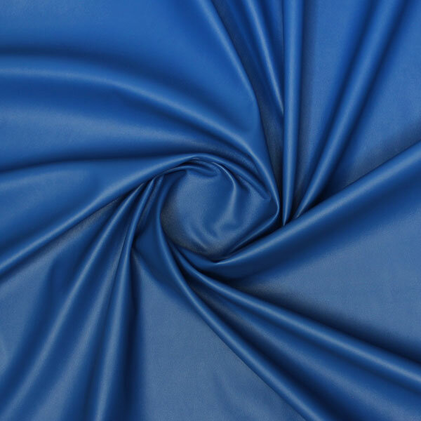 Искусственная кожа Ткани-100, синяя, гладкая, глянцевая, 100x140 см