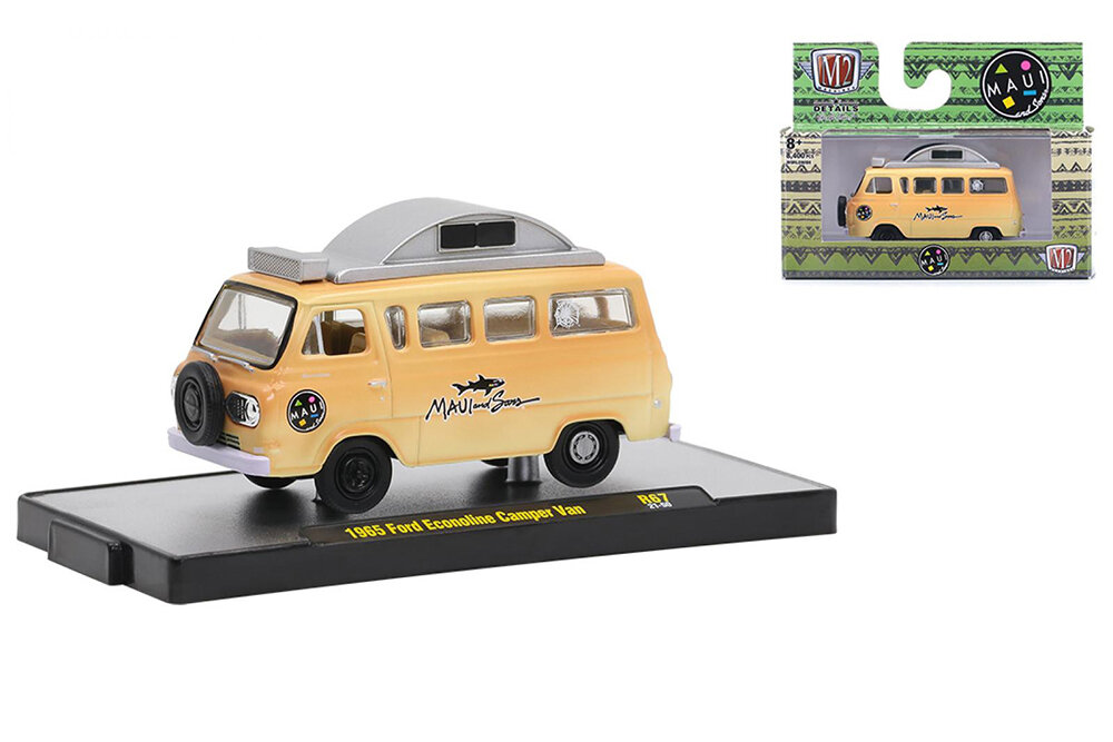 Модель коллекционная Ford econoline camper van 1965 / ford эконолайн кемпер фургон 1965 (длина модели 6-10 см)