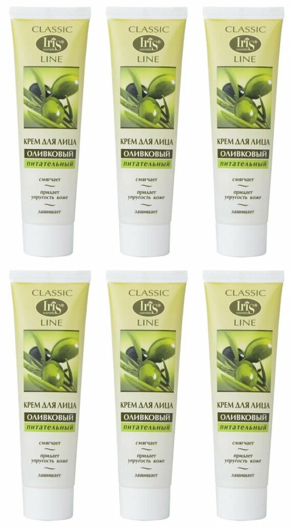 Iris Крем для лица оливковый 100 мл,6 шт