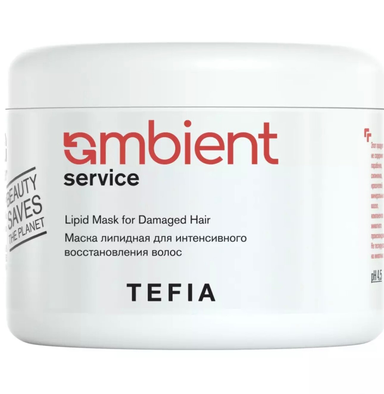 Tefia AMBIENT Service Маска липидная для интенсивного восстановления волос, 500 мл