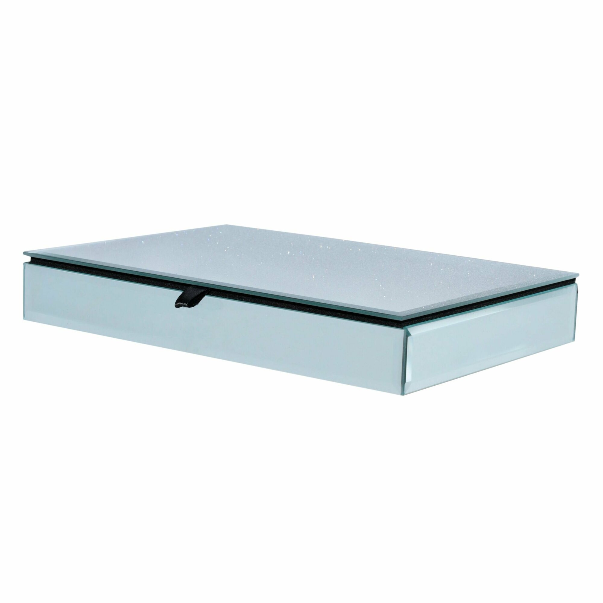 (W)Шкатулка для украшений, 25х18 см, стекло, зеркальная, Actress