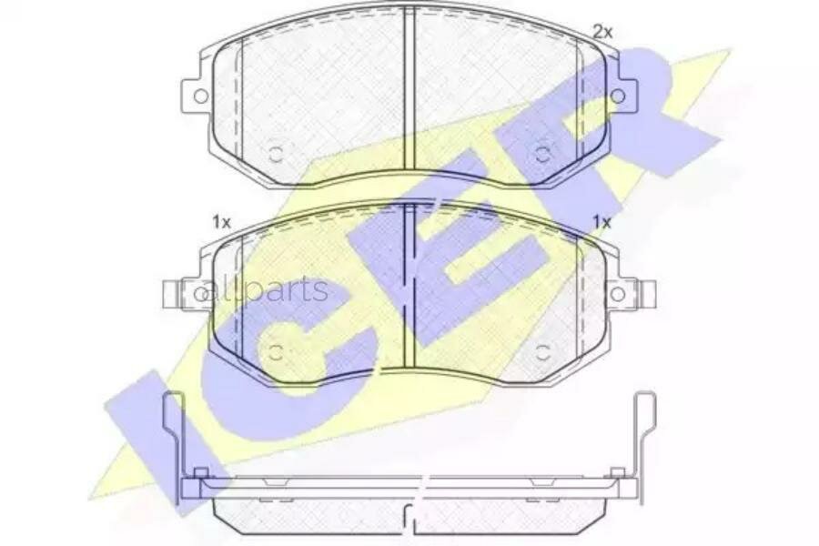 ICER 181717 Тормозные колодки