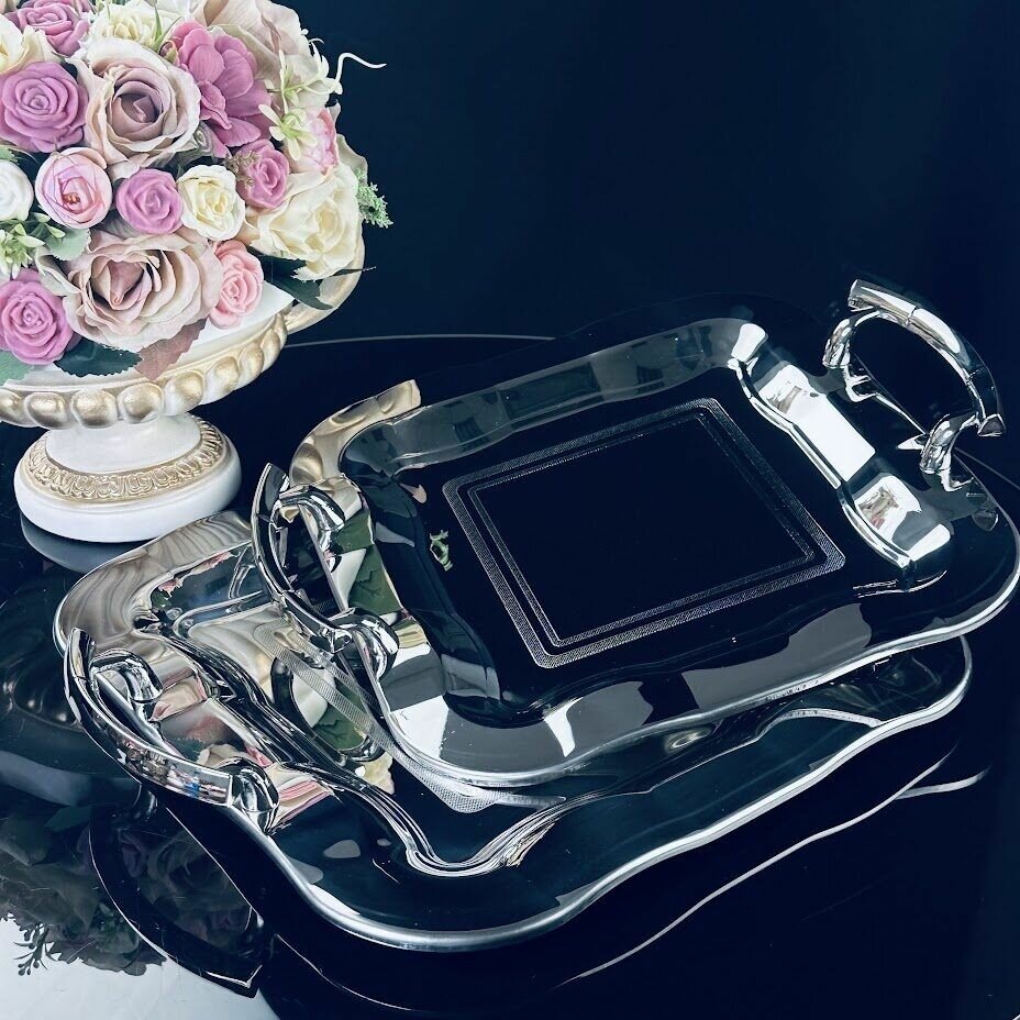 Набор из 2 квадратных подносов 30/34см 2 шт.