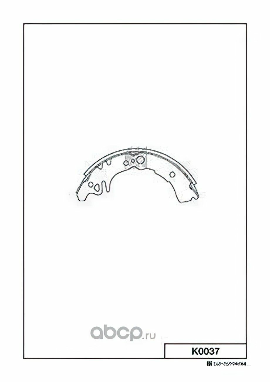 Тормозные колодки барабанные K0037