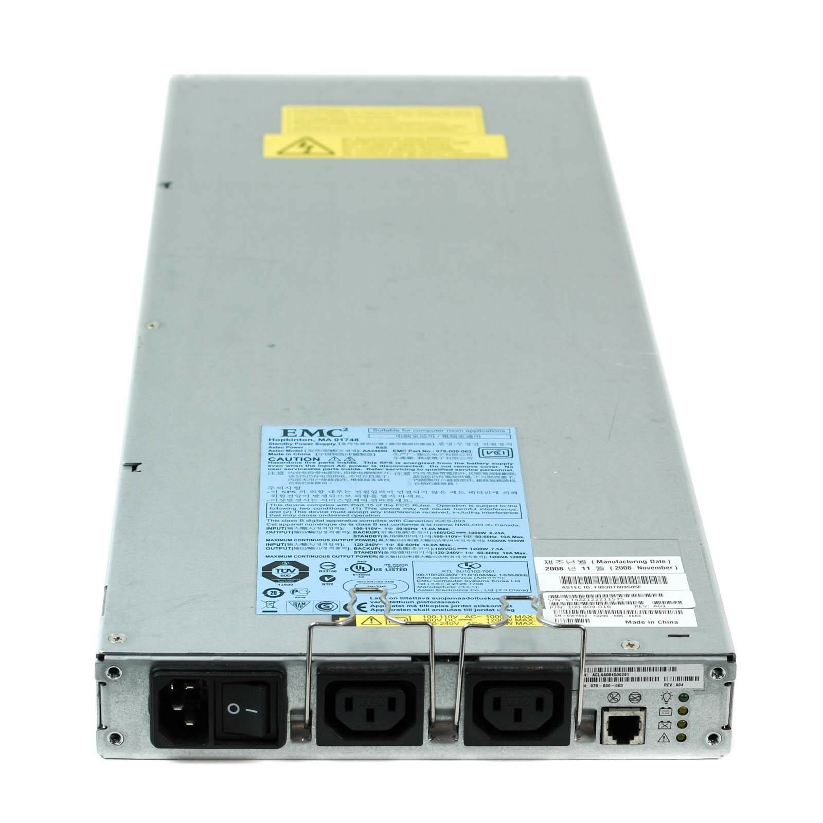 Блок питания EMC 078-000-063 1200W для систем хранения