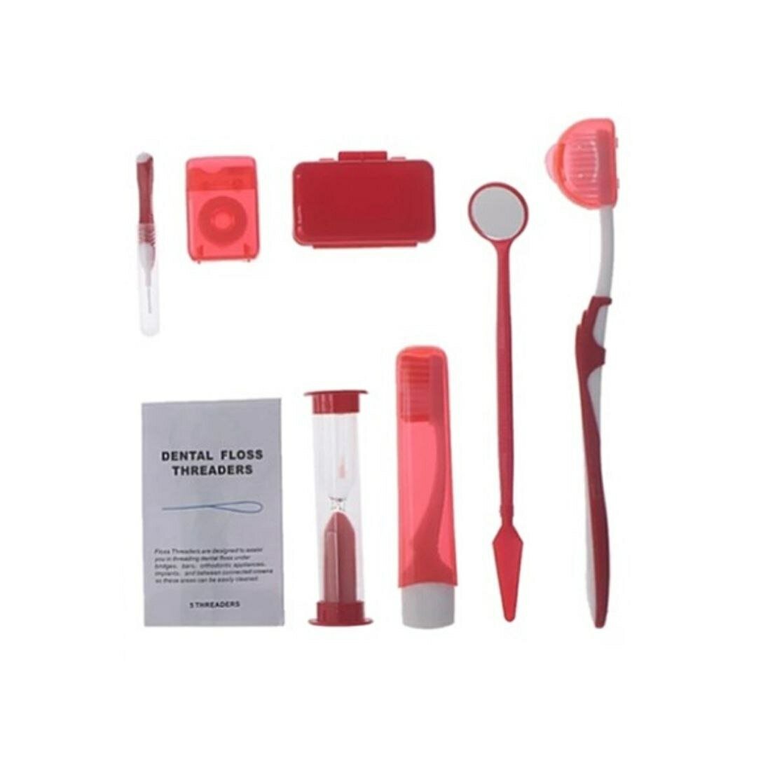 Щетка для брекетов-Ортодонтический набор Incidental предназначен для комплексного ухода за полостью рта во время ношения брекет систем и других ортодонтических конструкций. Красный Бокс