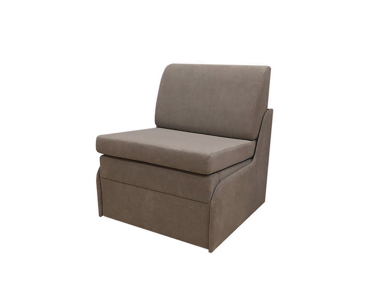 Кресло кровать без подлокотников Танго-4 размер 80х75 малогабаритное коричневый