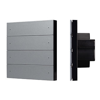 039315 ARLIGHT Кнопочная панель SMART-DMX512-801-22-8G-8SC-DIM-IN Grey (230V, 2.4G) (IARL, IP20 Пластик)