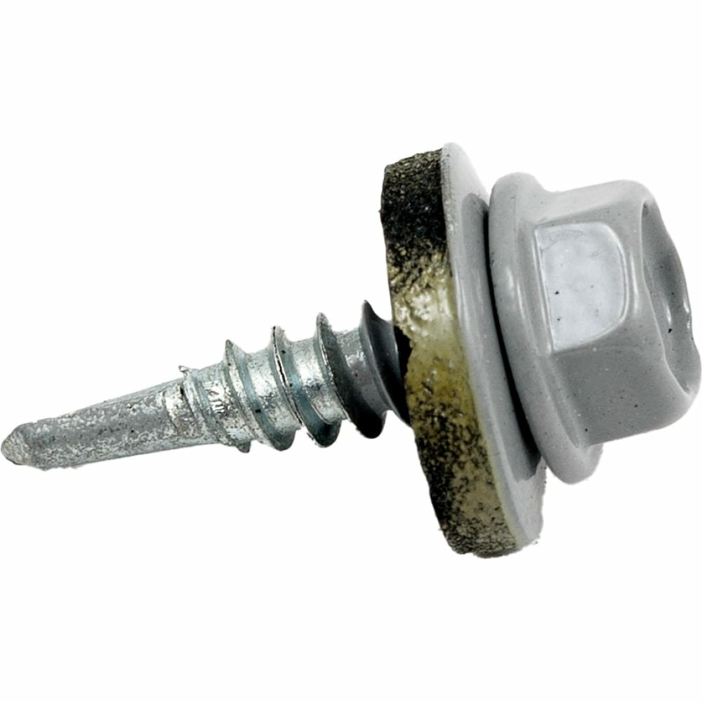 Кровельный саморез креп-комп 4,8x19, RAL7004, серый, 250 шт. ск48197004кф