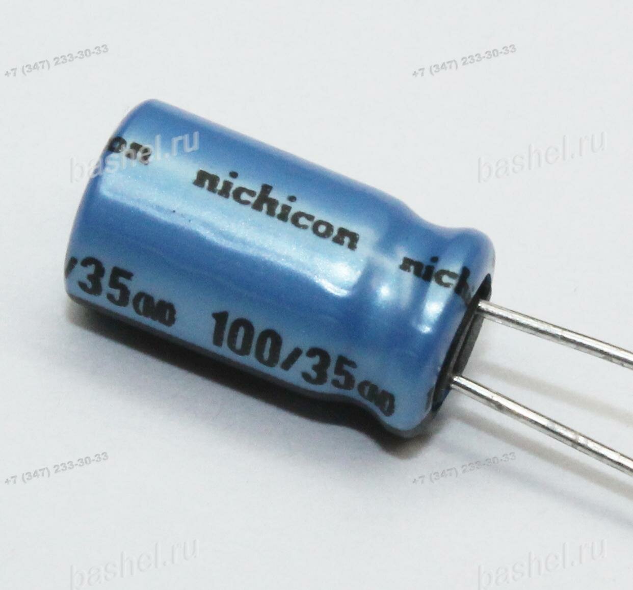 ECAP 100 мкФ / 35В (6,3х11) KA 105°C, Конденсатор электролитический, NICHICON