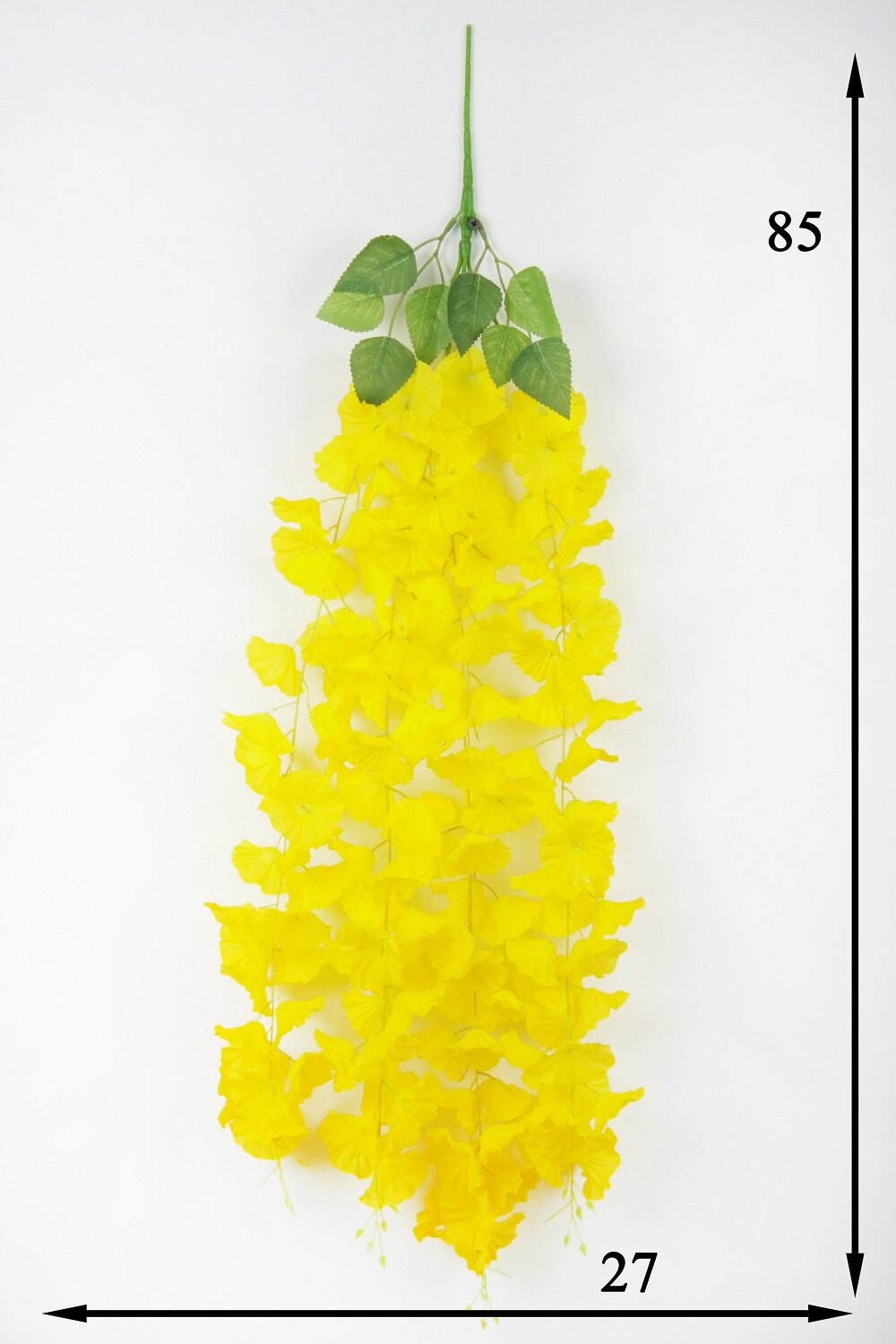 Искусственная Петуния Holodilova, длина 85см, ширина 27см, желтая