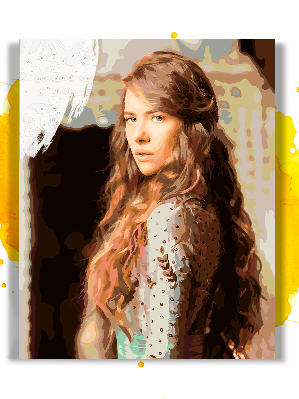 Картина по номерам на холсте Великолепный Век - Кёсем, 40 х 50 см