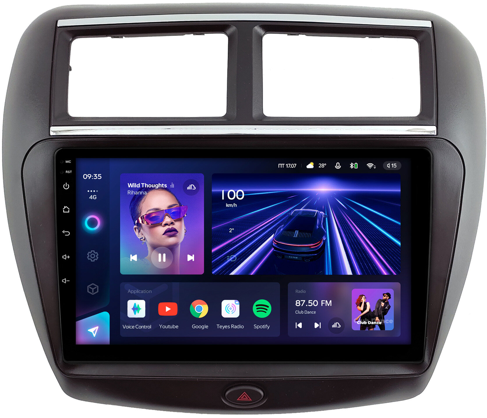 Штатное головное устройство FAW V5 2012-2017 Teyes CC3 4/64 9 дюймов RM-9-2041 на Android 10 (4G-SIM, DSP, QLed)