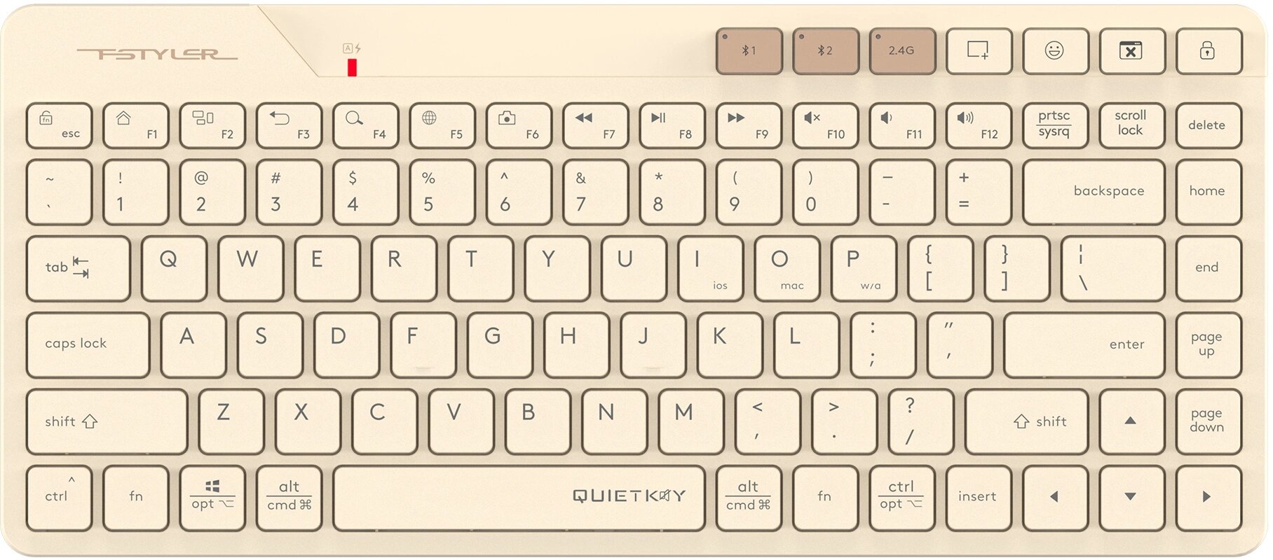 Клавиатура Fstyler FBK26C AS бежевый