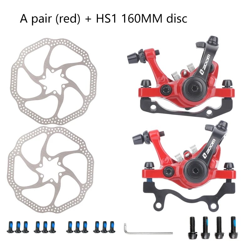 ZOOM DB680 Механические дисковые тормоза 160 мм red 1 pair Disc160