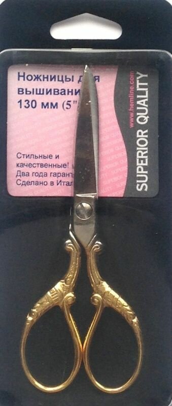 Ножницы для вышивания (5 дюймов*130 мм) Hemline арт. B5416