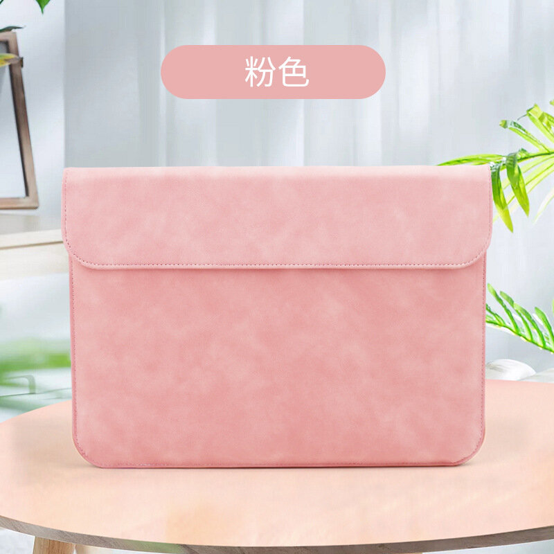 Сумка-чехол Ba, для планшета, искусственная овца, 13-16 дюймов, розовая