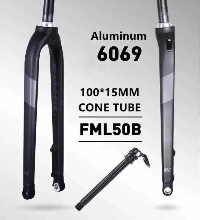 Вилка передняя Kinesis FML50B, алюминий 6069, 100x15 мм