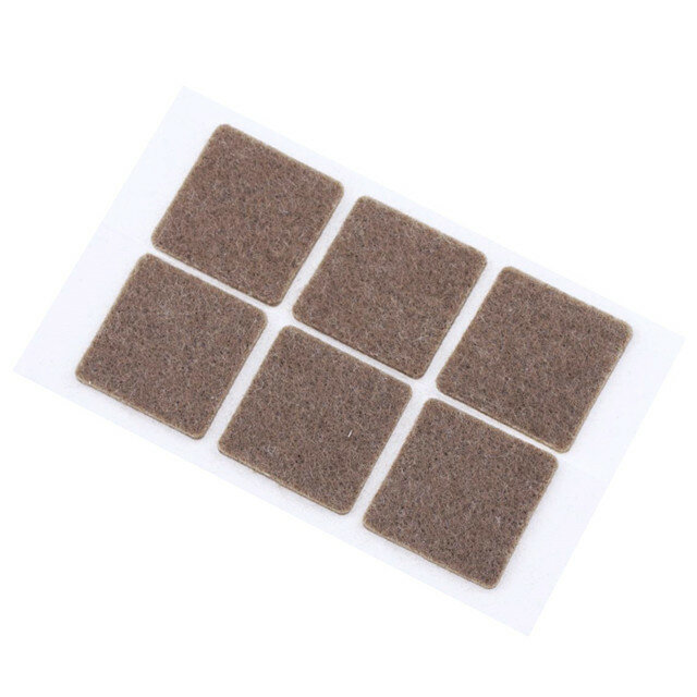 Фетровая подкладка коричневая 50х50 мм набор 6 шт для изделий и декора