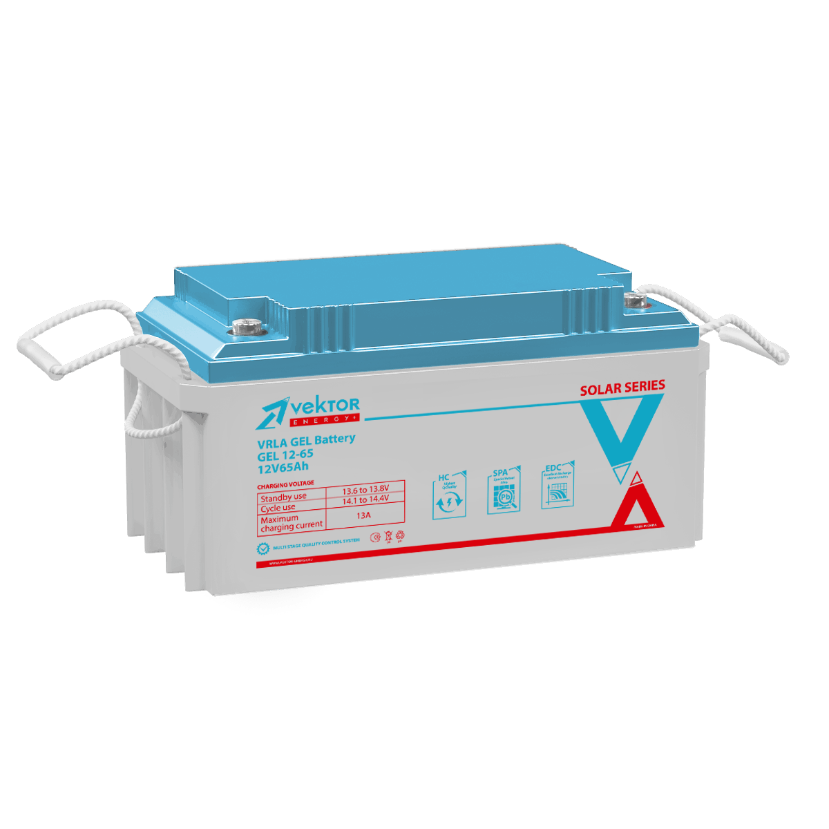 Аккумуляторная батарея Vektor Energy GEL 12-65