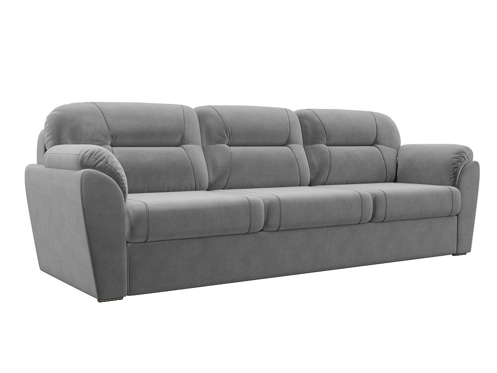 Прямой диван Бостон Luxe Серый, дельфин, 255х90х100 см