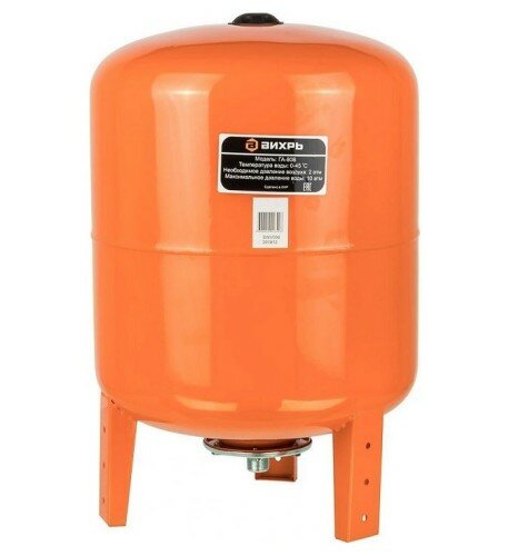 Гидроаккумулятор вихрь ГА 80В вертикальный [68/6/4]