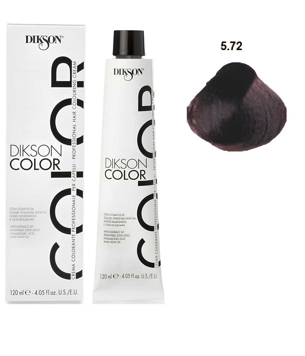 Краска для волос DC 5/72 светло-шоколадно-каштановый Dikson Castano Chiaro Cioccolato, 120 мл