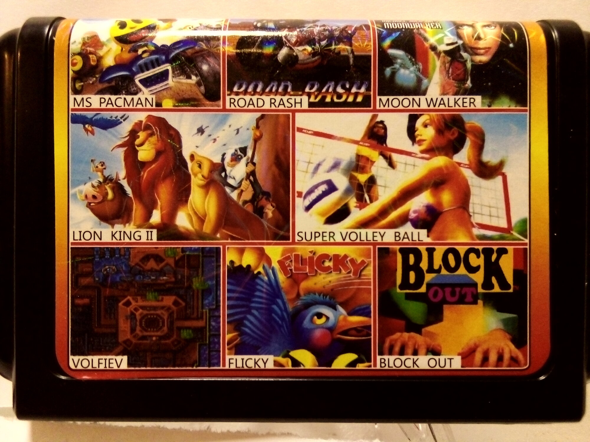 16 bit картридж 8 в 1 SEGA / картридж для Сеги 16 бит