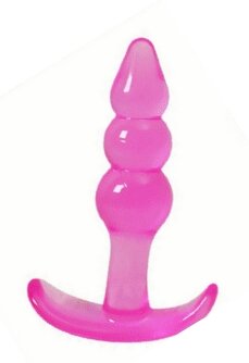 Анальная пробка Le Desir розовая гель длина 1 см диаметр 2,8 см для комфортного ношения