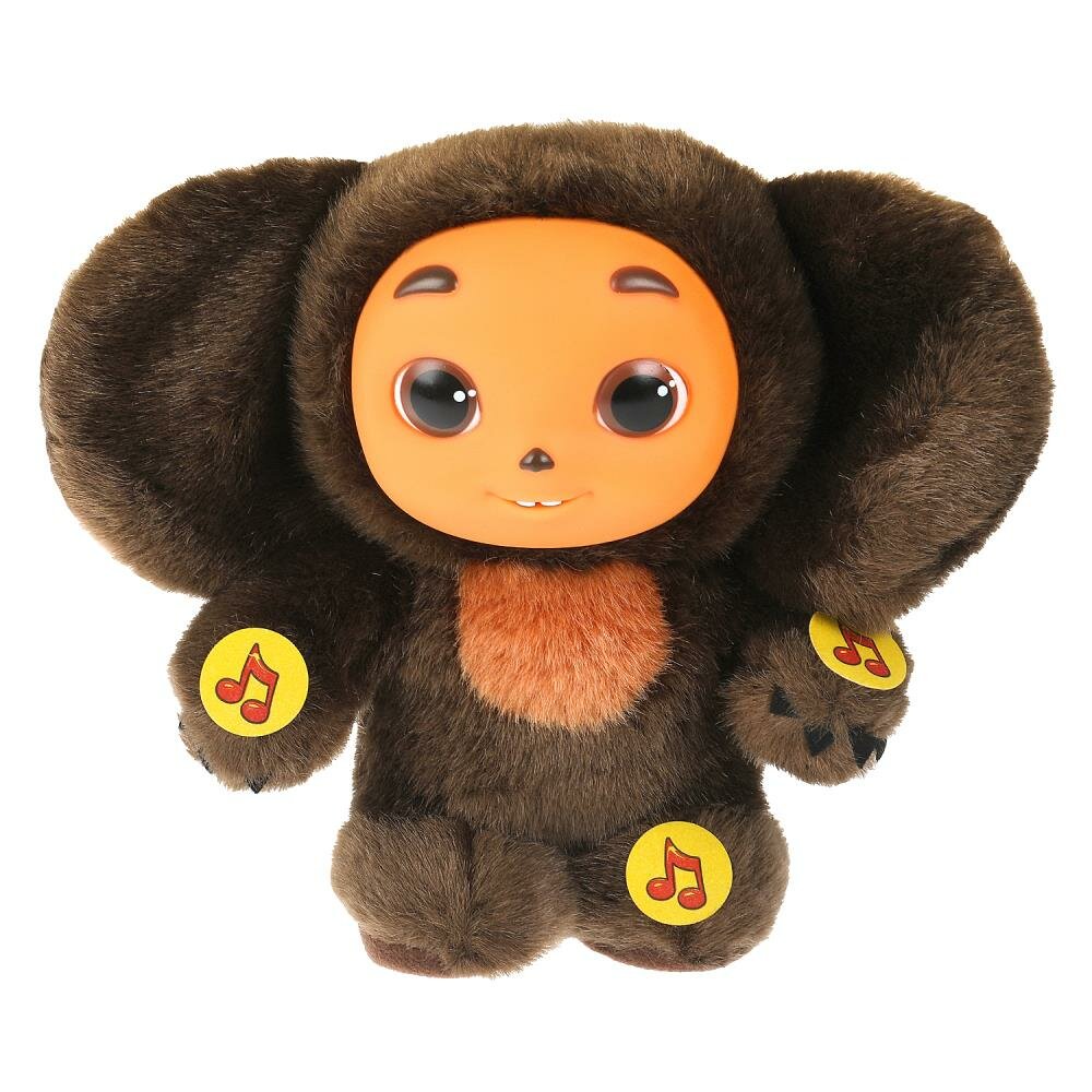 Игрушка Чебурашка с пластиковой мордочкой, 17 см. муз. чип, Мульти-пульти VCH104593PF-17S