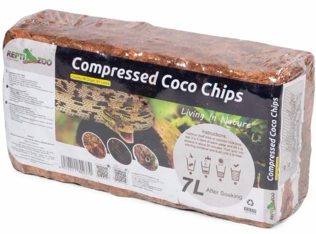 Repti-Zoo Субстрат кокосовый тропический, 620г/7л, крупная фракция