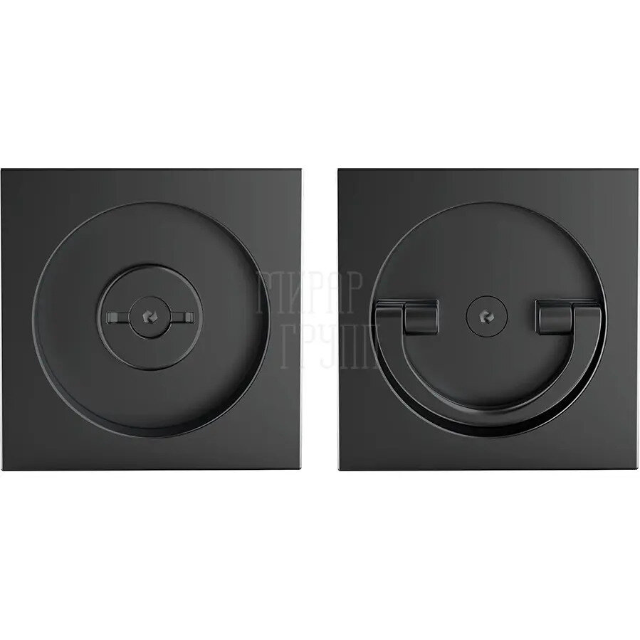 Ручка поворотная Armadillo (Армадилло) для раздвижных дверей SH. QUADRO55. BK8 черный