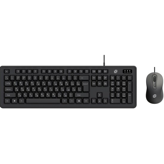 Клавиатура и мышь Оклик S605 проводные черный (2025657)