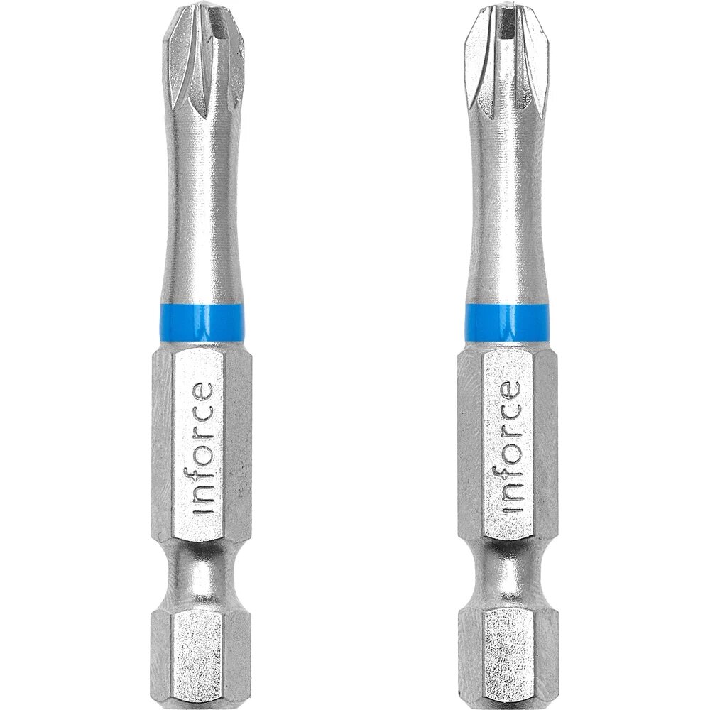 Бита (2 шт; PZ3; 50 мм) для шуруповерта Inforce 11-01-394, Бита имеет цветную маркировку