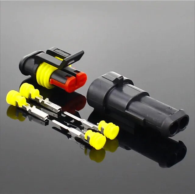 Электрический коннектор для ремонта автомобиля/ мотоцикла, 2-pin комплект разъем для электрических проводов