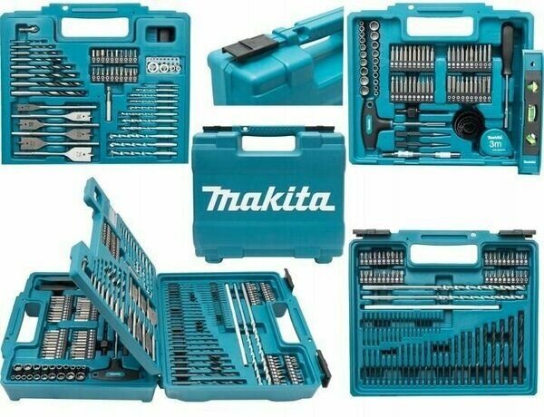 Набор сверл Makita E-06270, коронок, гаечных ключей, 212 шт.