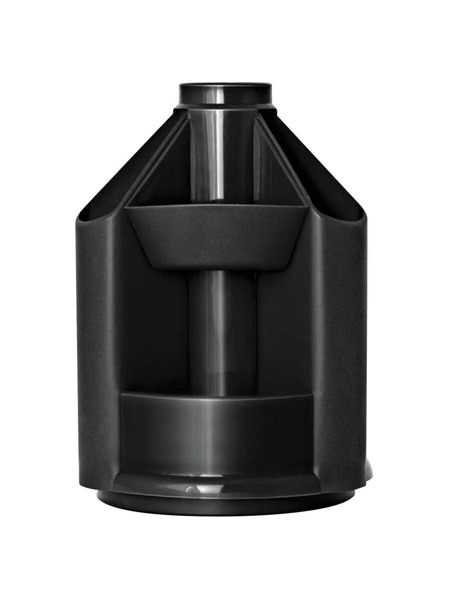 Подставка-органайзер вращающаяся Mini Desk СТАММ черная 10 отделений 107х107х140 мм ОР70