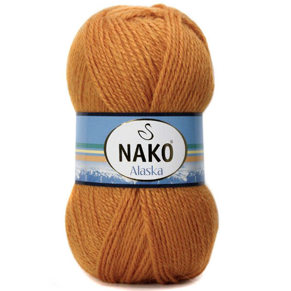 Пряжа Nako ALASKA 5419 золото (5 мотков)