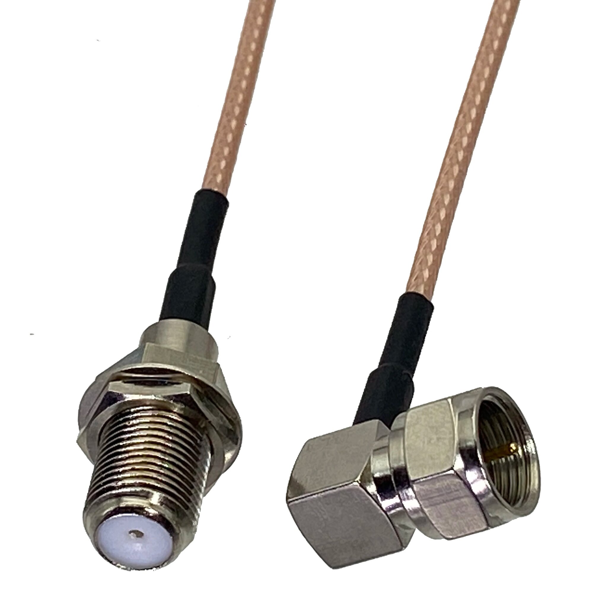 Коаксиальный переходник F-SMA RP SMA CRC9 TS9 8inch(20CM), F F to F M RA