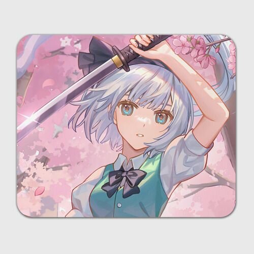 Touhou Project Youmu Konpaku мило Коврик для мыши