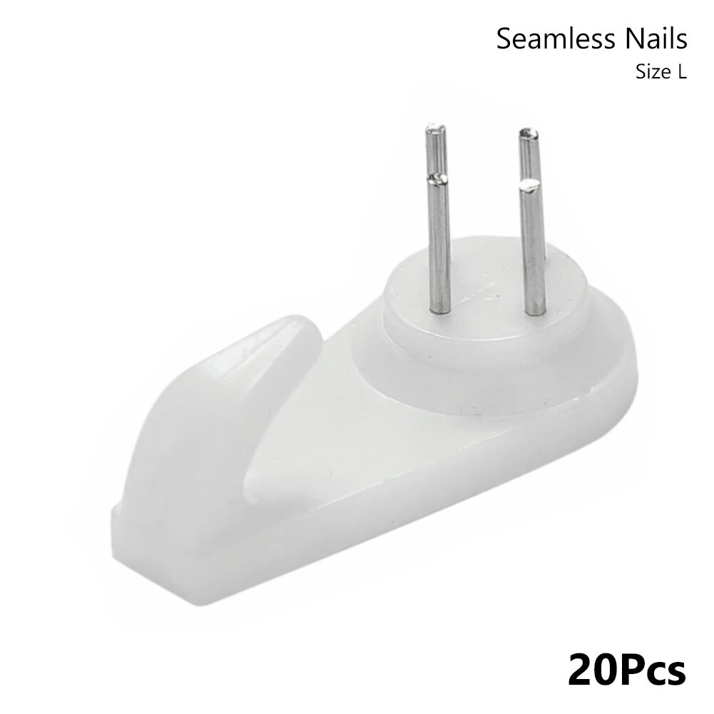 20 шт./компл, подвесной крючок для фоторамки, белый крючок для рисования, пластиковые невидимые настенные крючки, крепление для фото, крючок для ногтей, вешалки