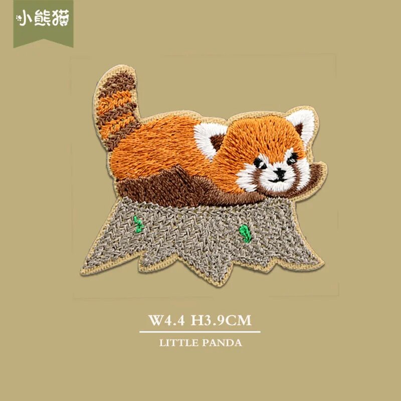 Нашивки с вышивкой DUTRIEUX Lesser Panda B