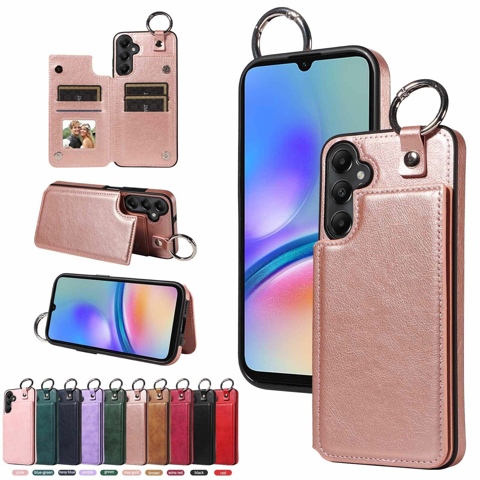 Подходит для Samsung Galaxy A05s 4G /(Самсунг Галакси А05с) Чехол для смартфона, Магнитные пряжки, кронштейны, держатель визитной карточки