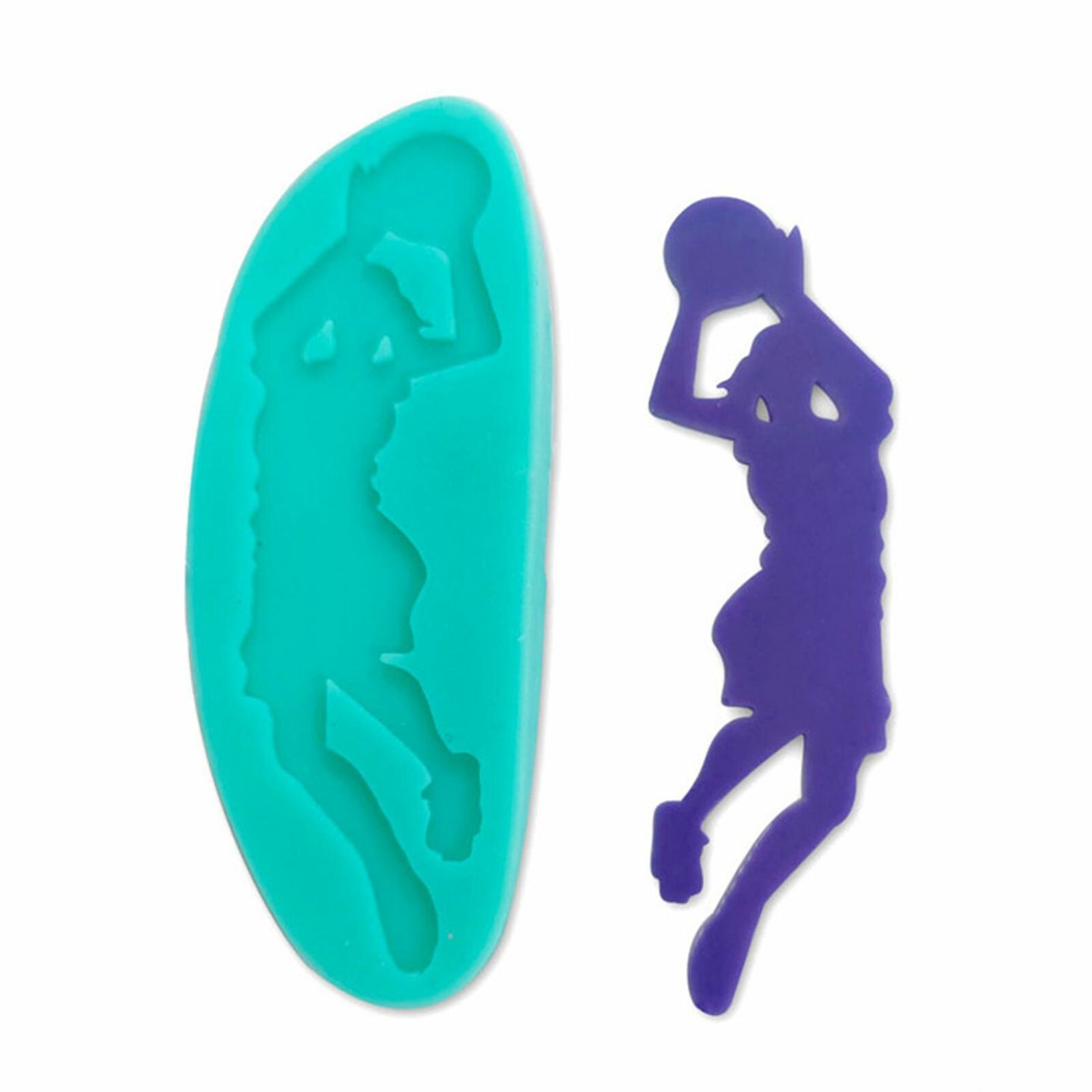 Силиконовая форма для баскетбола и настольного тенниса (случайный цвет)-mold F1399LQ