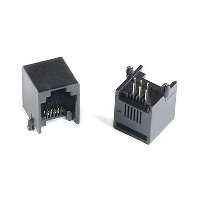 10 шт, Модульный разъем RJ11 RJ12, Your Cee Черный